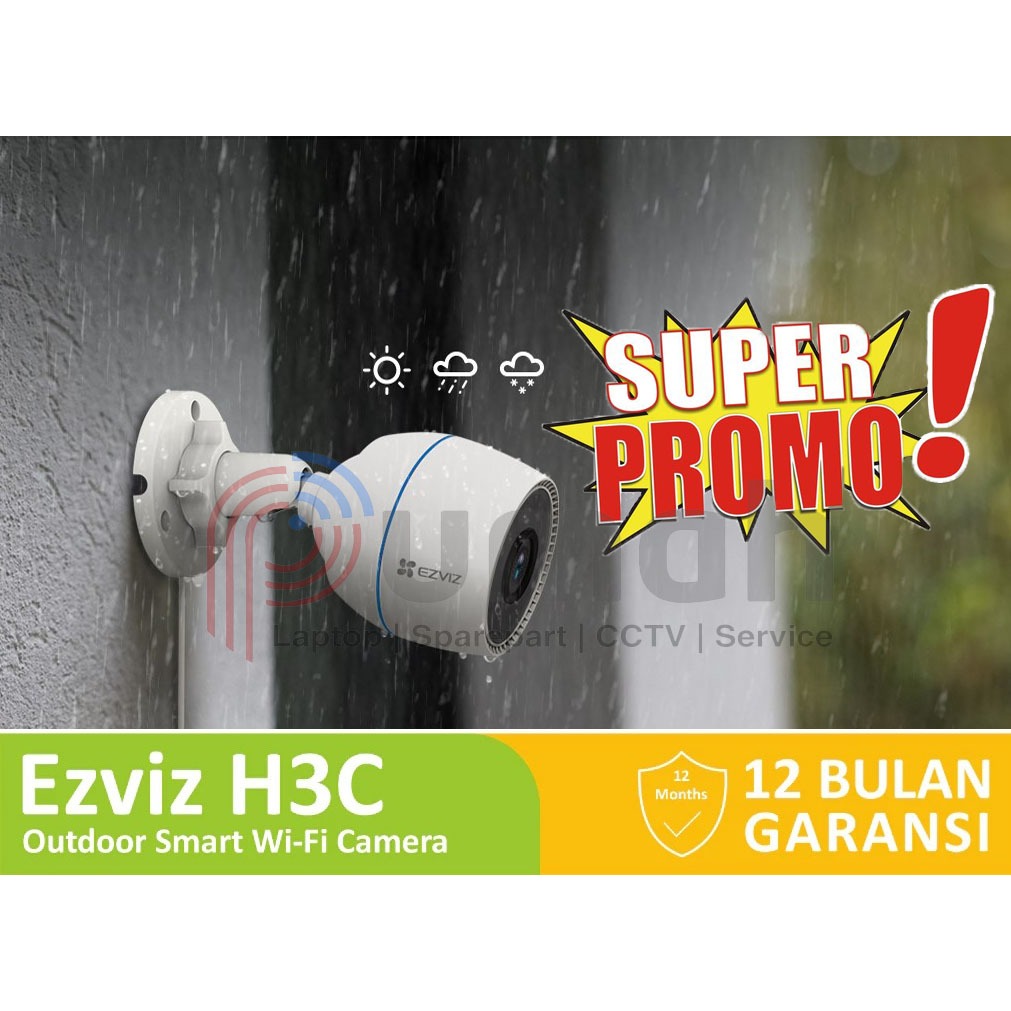 Jual Promo Ezviz H3C 4MP outdoor camera | Shopee Indonesia