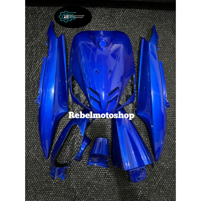 Jual Cover full body halus Yamaha mio sporty warna biru candy | Shopee ...