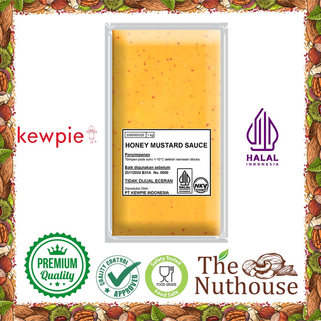 Jual Kewpie Honey Mustard Sauce / Saus Madu Mustard 1kg [HALAL ...