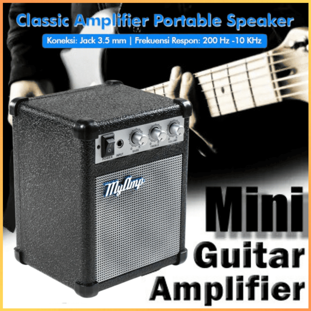 Jual COD MyAmp Amplifier Gitar Listrik Mini Akustik Distorsi Portable ...