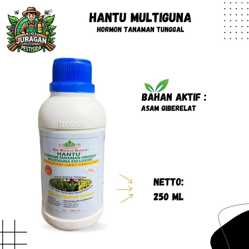 Jual PUPUK JIMMY HANTU HIJAU 250 ML MULTIGUNA HORMON TANAMAN UNGGUL ...