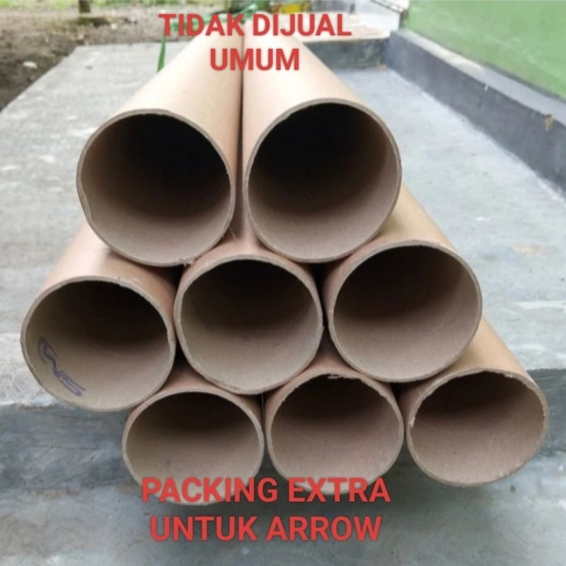 Jual tabung kardus selongsong pipa dus paper core untuk tambahan packing arrow | Shopee Indonesia