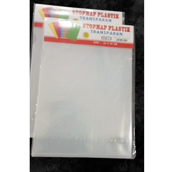 Jual 1 Pak - Map L Bening / Map Transparan Kiky isi 12 pcs | Shopee ...