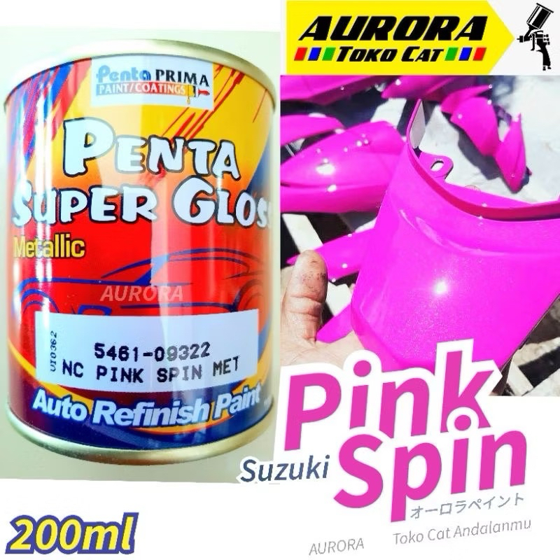 Jual Penta Super Gloss NC Sonic Blue Met 200ml Biru Gelap Metallic ...