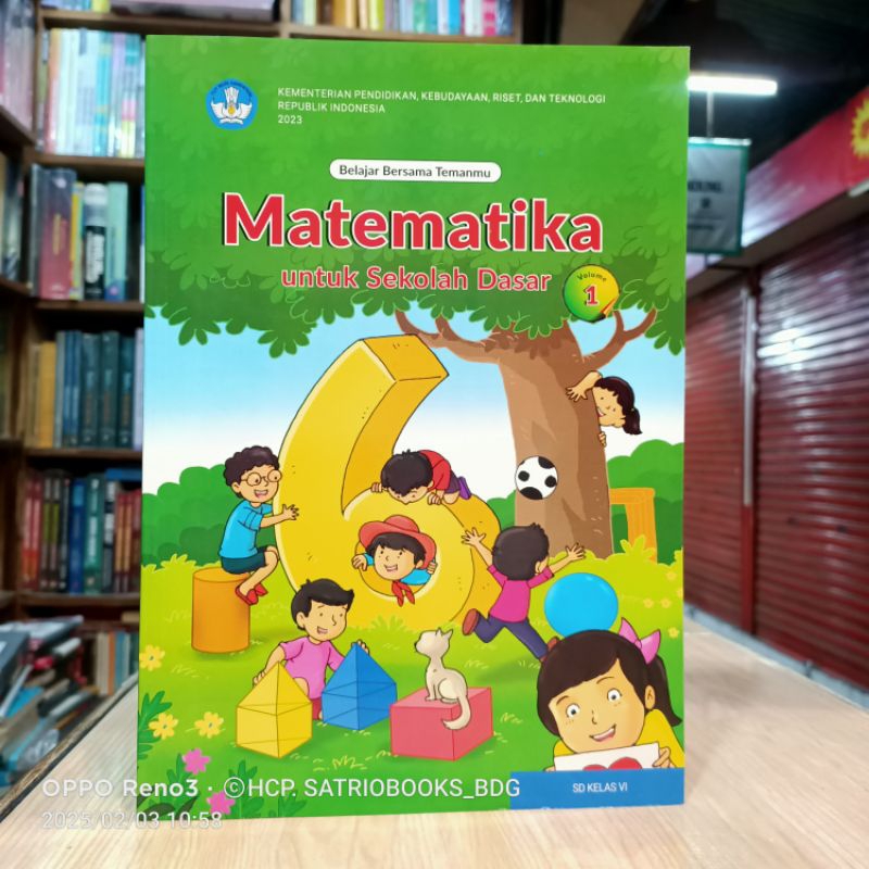 Jual BELAJAR BERSAMA TEMANMU MATEMATIKA KELAS 6 VOLUME 1. KURIKULUM MERDEKA. DIKNAS. ORIGINAL ...