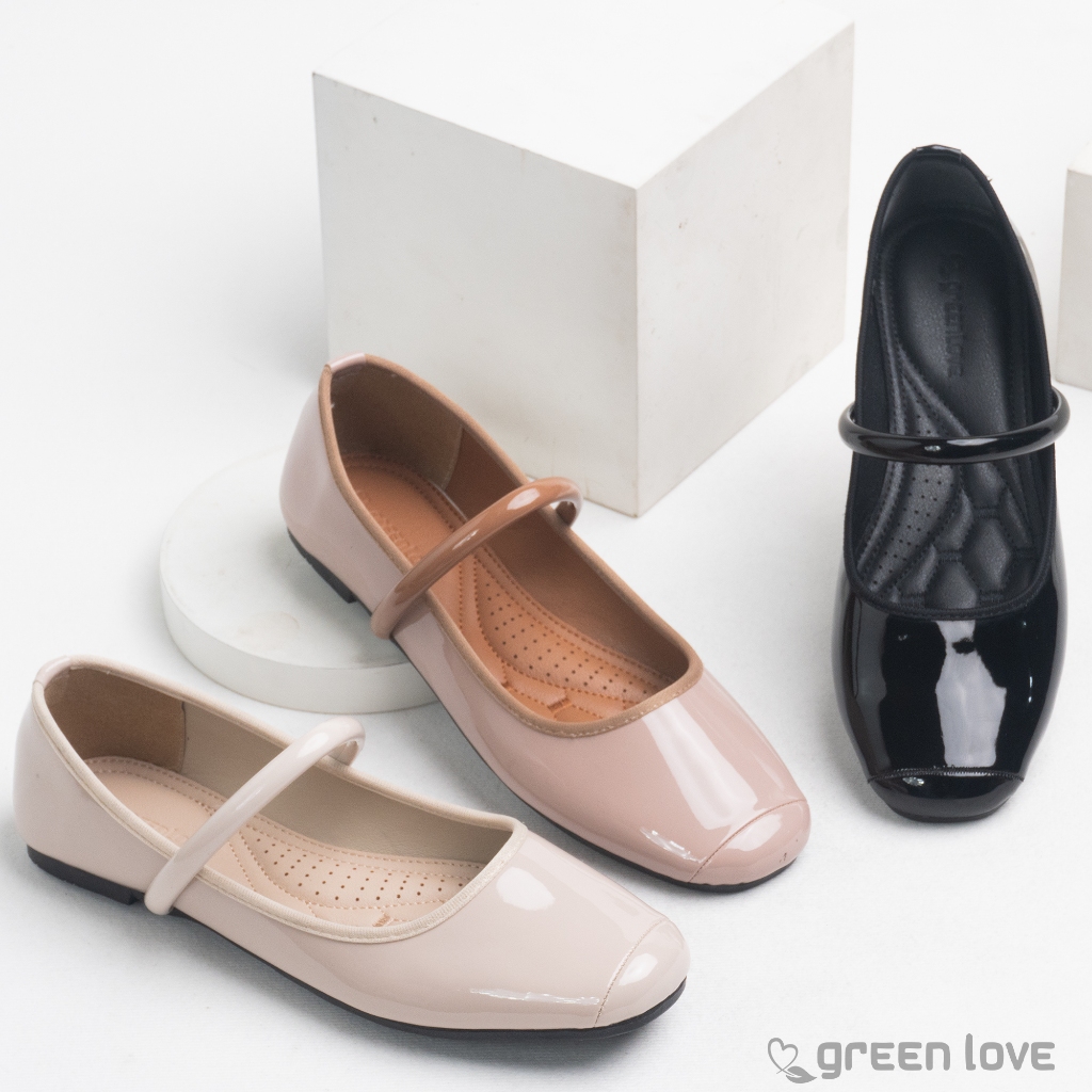 Jual Green Love Sepatu Flatshoes wanita FLORENCIA | Shopee Indonesia