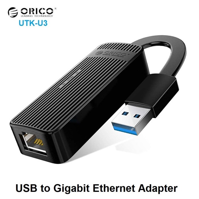 Jual ORICO UTK-U3 Usb 3.0 To Ethernet Lan Adapter 1000Mbps | Shopee ...