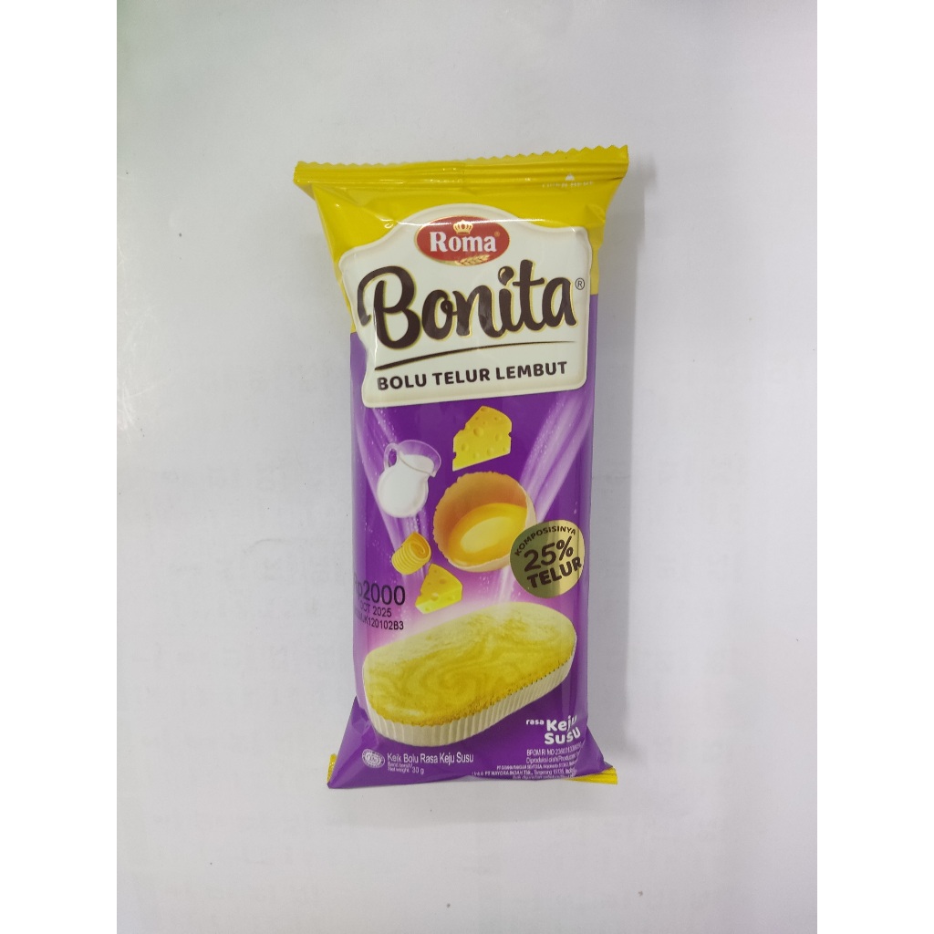 Jual ROMA BONITA BOLU RASA KEJU SUSU 30G | Shopee Indonesia