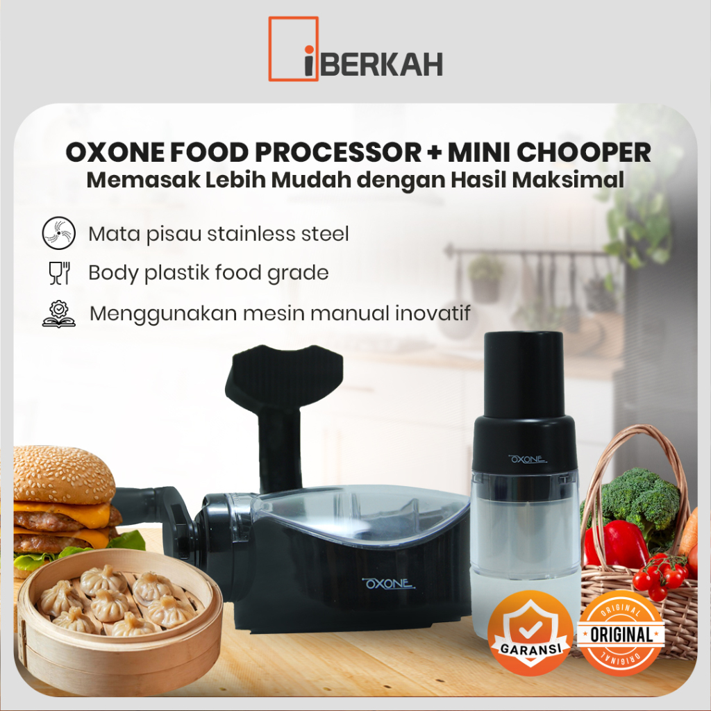 Jual OXONE FOOD PROCESSOR + MINI CHOOPER | Shopee Indonesia
