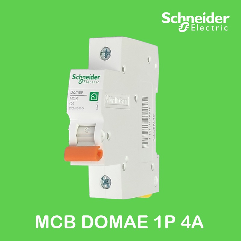Jual MCB 4A 6A 10A 16A 20A SCHNEIDER DOMAE 1P C4 C6 C10 C16 C20 MINIATURE CIRCUIT BREAKER ...