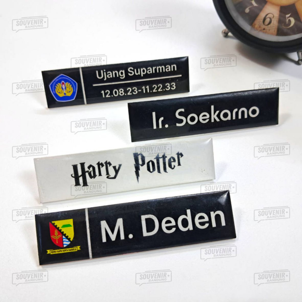 Jual NAME TAG NAMETAG NAMA DADA AKRILIK CUSTOM DESAIN PENITI MAGNET ...