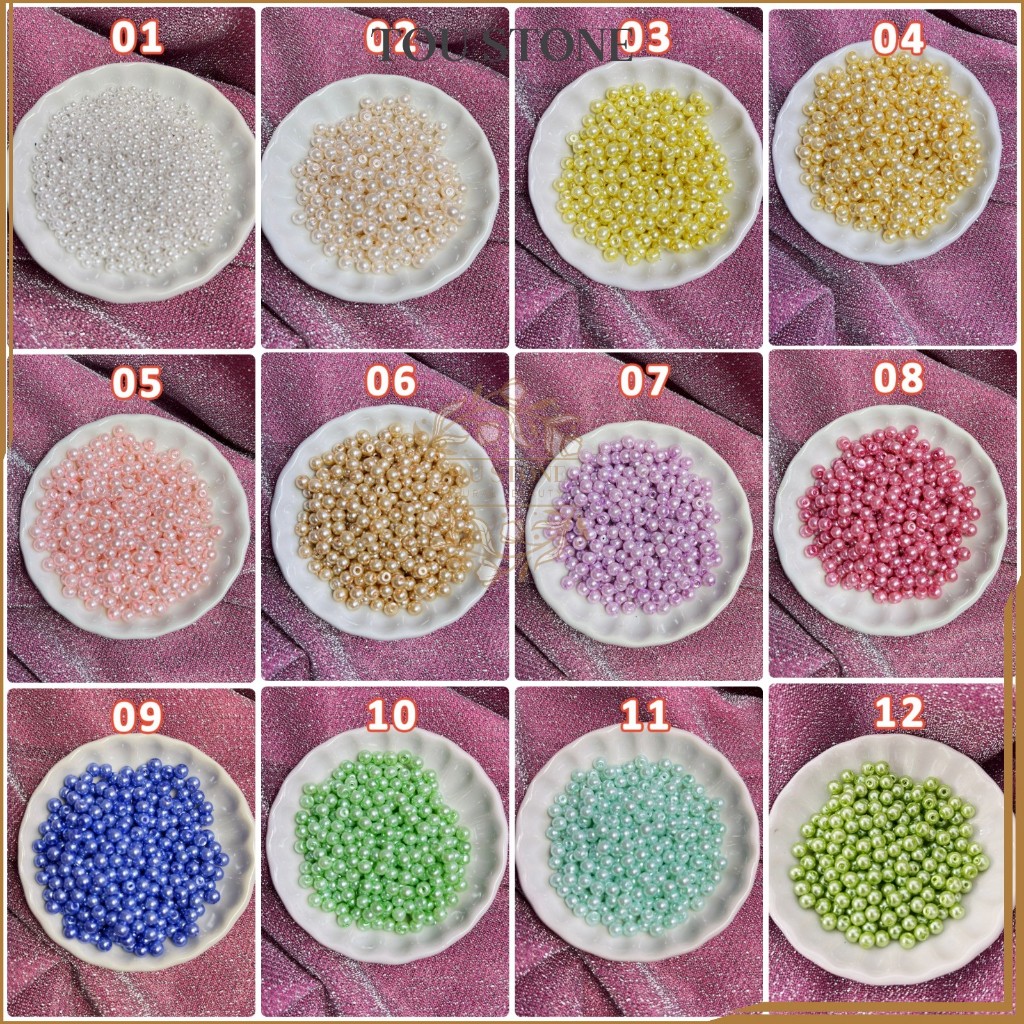 Jual TOU STONE Manik Manik DIY 2mm Kualitas Tinggi Buatan Tangan ...