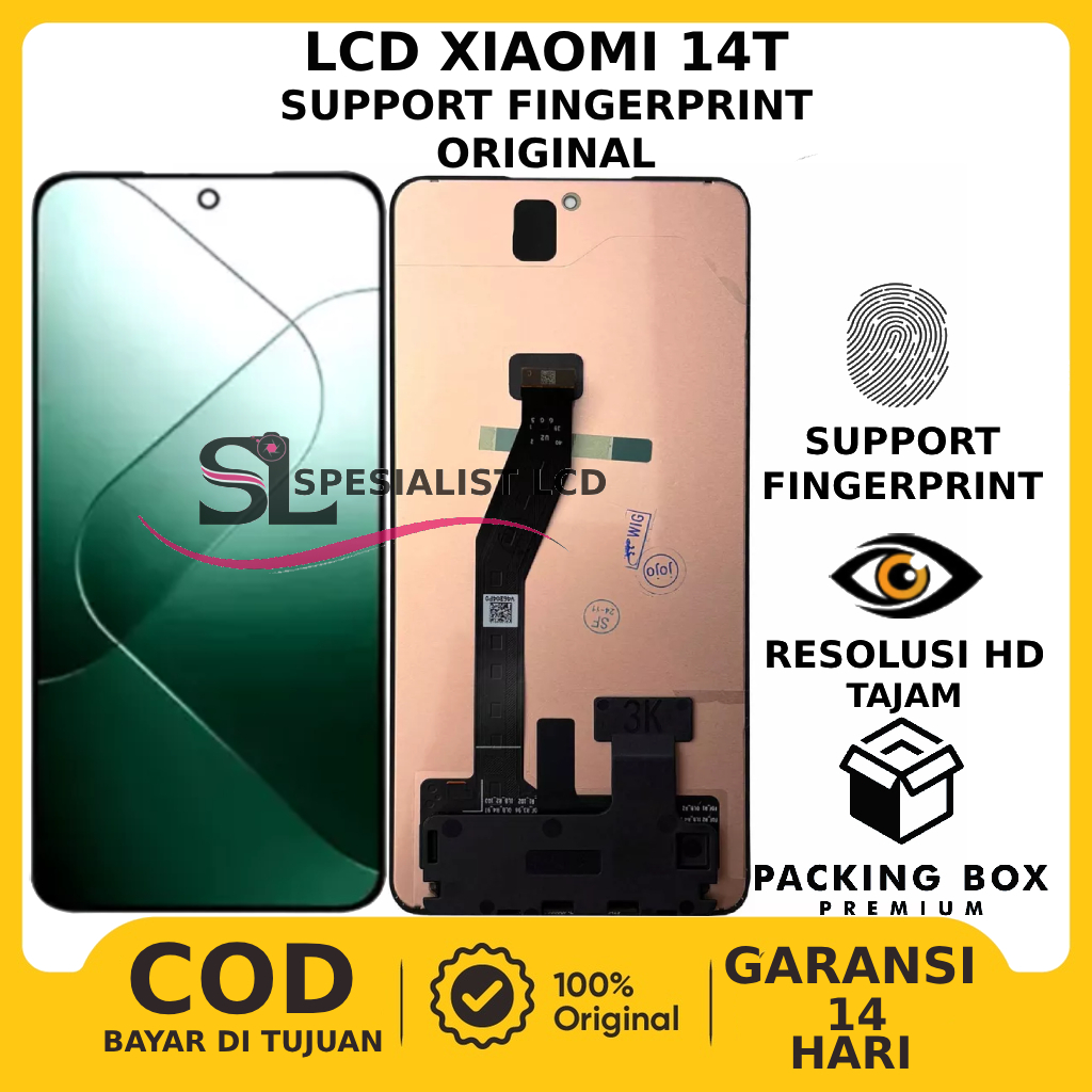 Jual LCD TOUCHSCREEN XIAOMI 14T ORIGINAL SUPPORT FINGERPRINT GARANSI ...