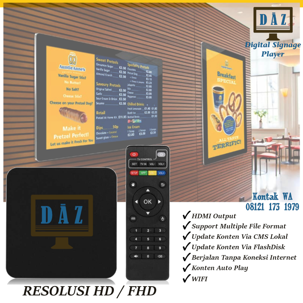 Jual Digital Signage Player - Digital Menu / Promo / Campaign / Papan Digital Versi LITE ...