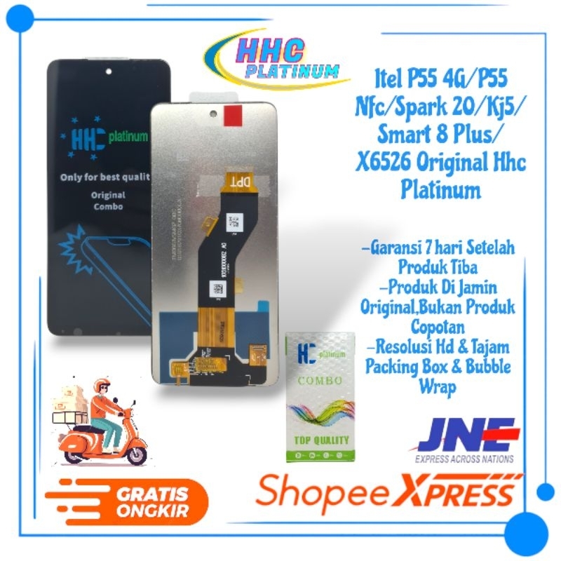 Jual LCD TOUCHSCREEN ITEL P55 4G/P55 NFC/SPARK 20/KJ5/SMART 8 PLUS ORIGINAL | Shopee Indonesia
