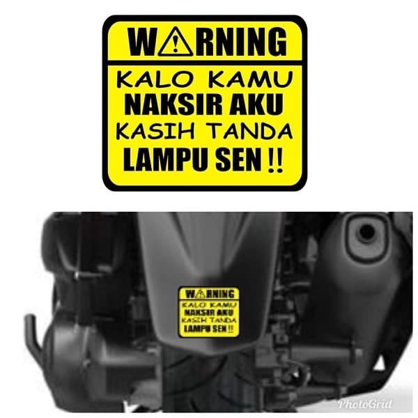 Jual Stiker Motor Unik Lucu Cutting Sticker Naksir Kasih Sein | Shopee ...