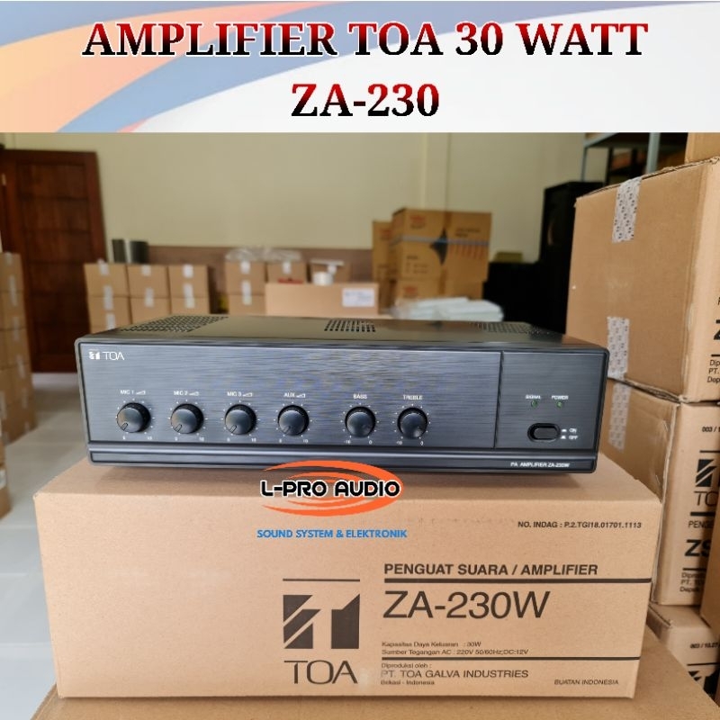Jual Amplifier mixer TOA ZA230 ampli toa 30 watt | Shopee Indonesia