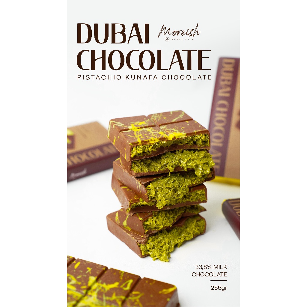 Jual (READY STOCK / INSTAN ) Moreish Bakehouse - Dubai Chocolate ...