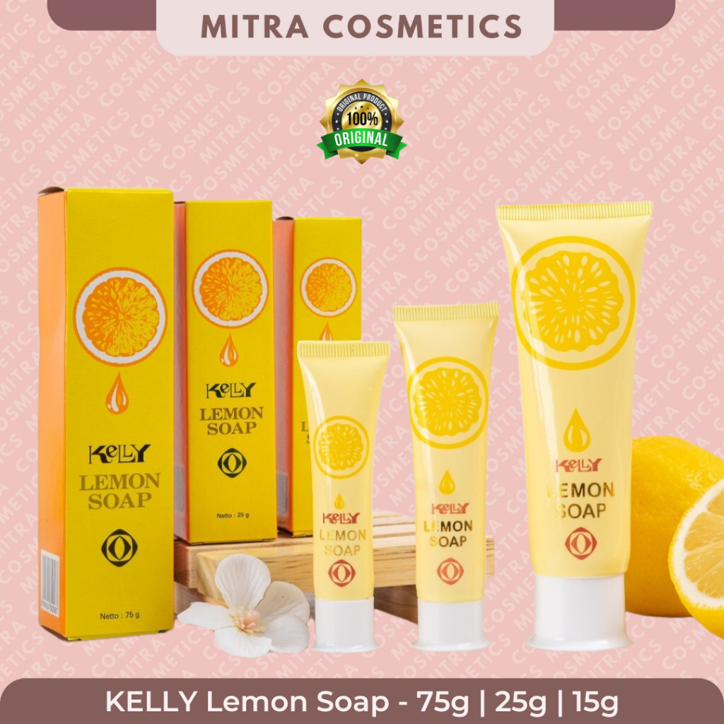 Jual [Mitra Cosmetics] KELLY Lemon Soap 15g 25g 75g / Sabun Wajah Kelly ...