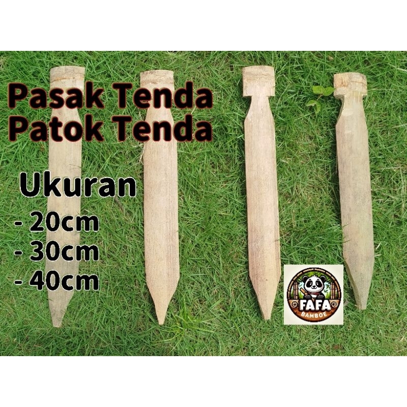 Jual Pasak Tenda / Pasak Tenda Pramuka / Patok Bambu / Pasak Tenda ...