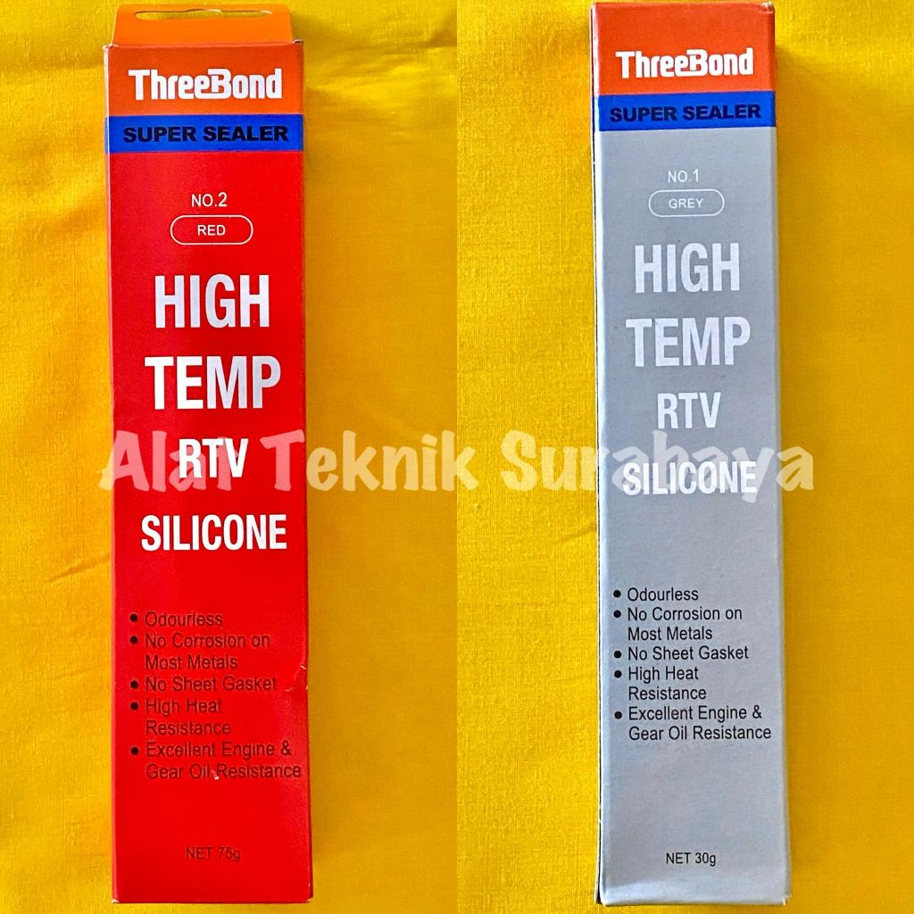 Jual LEM THREEBOND HIGH TEMP RTV SILICONE GREY RED 30 75 GR GRAM LEM ...