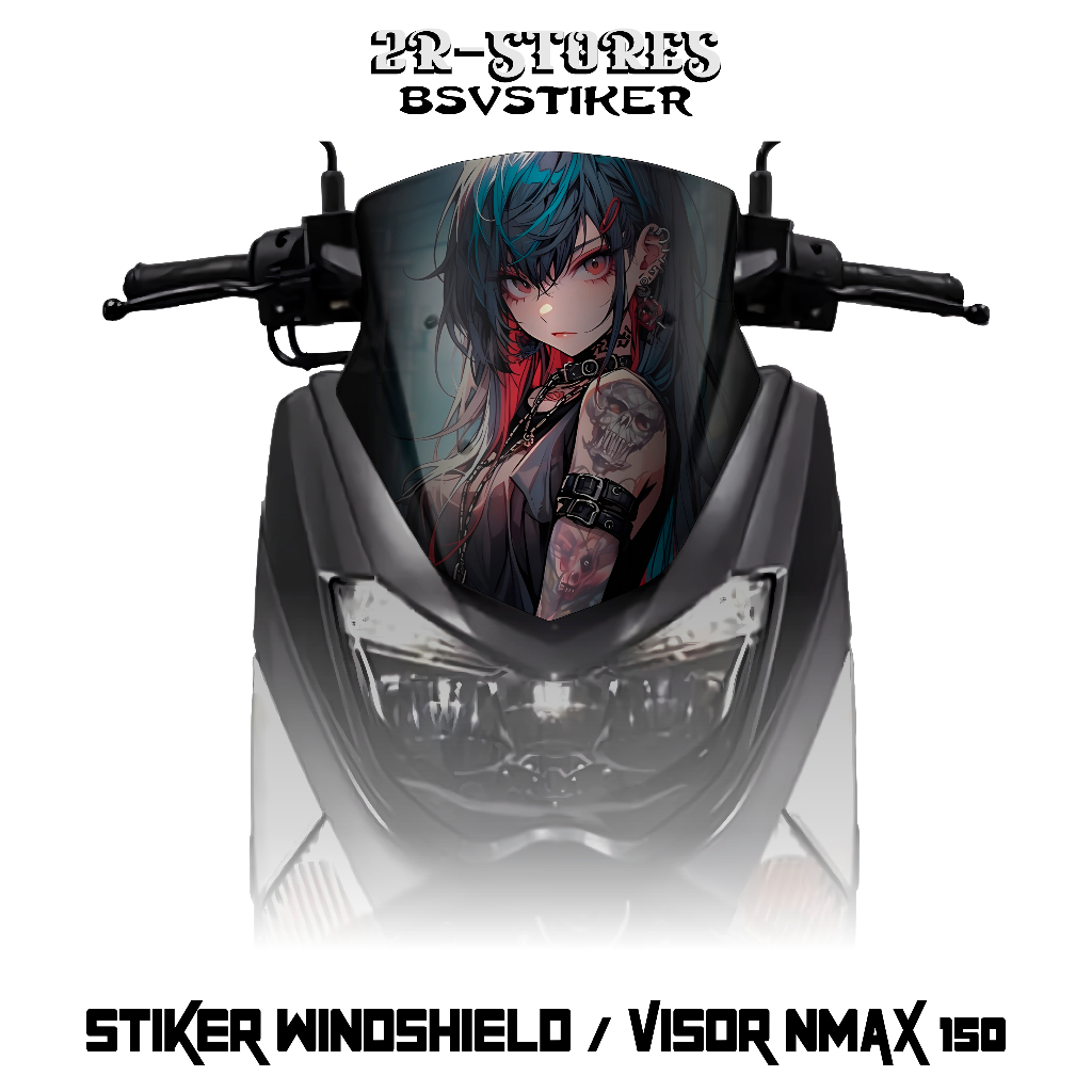 Jual Stiker Windshiel / Visor Old 150 / Sticker Visor Nmax 150 Gambar ...