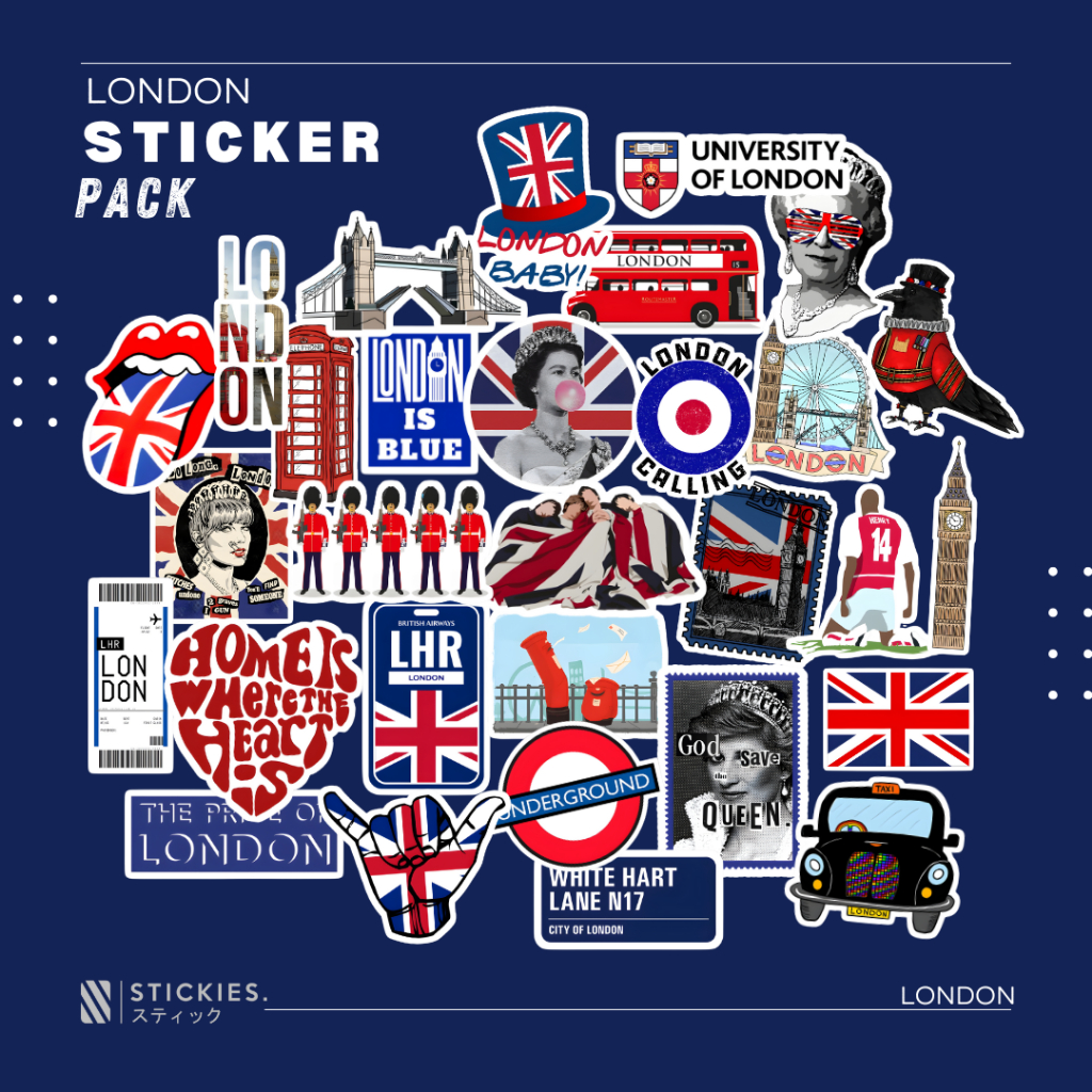 Jual Stiker/Sticker Pack "London" | High Quality | Vinyl | Murah ...