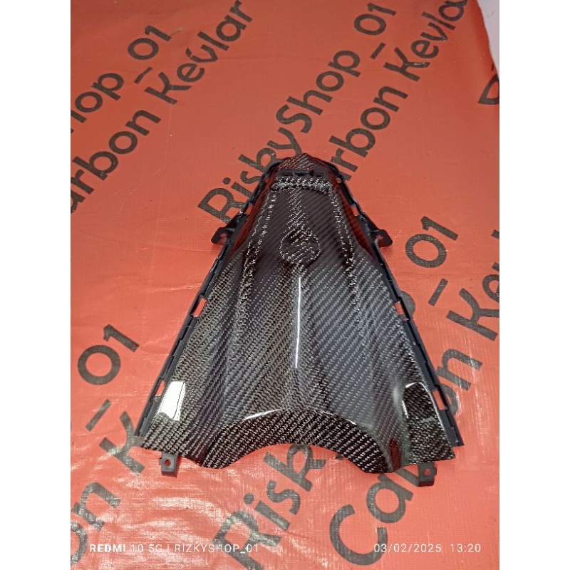 Jual dasi/tameng dudukan plat aerox alpha turbo carbon kevlar | Shopee Indonesia