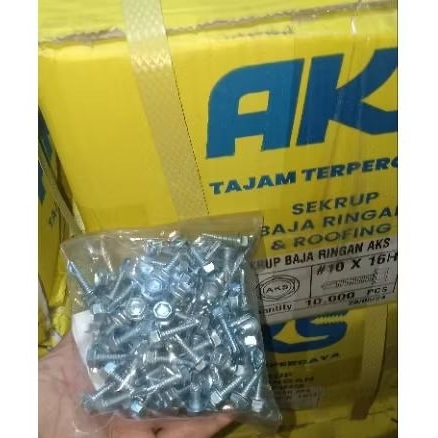 Jual [ISI 50 PCS] Sekrup baja ringan/ baut Roofing/ baut baja ringan ...