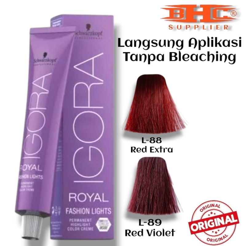 Jual IGORA Royal FASHION Schwarzkopf Hair Coloring Tube 60ml Pewarna ...