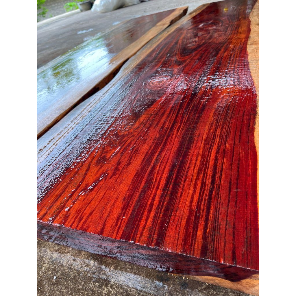 Jual Custom ukuran kayu rengas merah asli lebar 35cm motif cantik ...