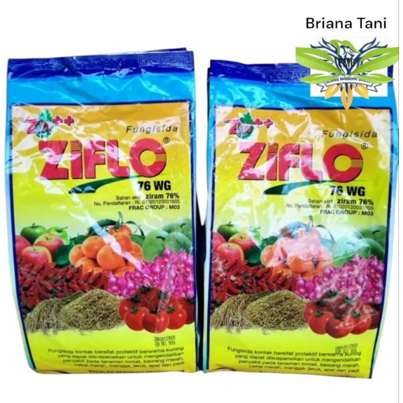 Jual Ziflo 76WG 800 Gram Fungisida Plus Zink ++ Ziram 76% Mencegah ...