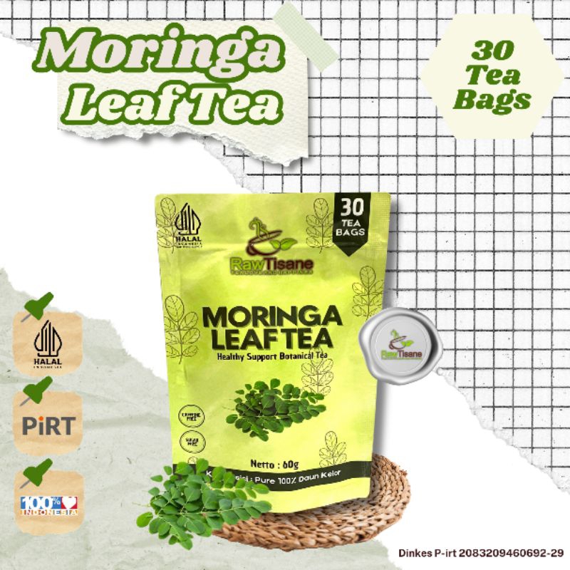 Jual RAW TISANE Moringa Leaf Tea : Teh Celup Daun Kelor / Teh Daun ...