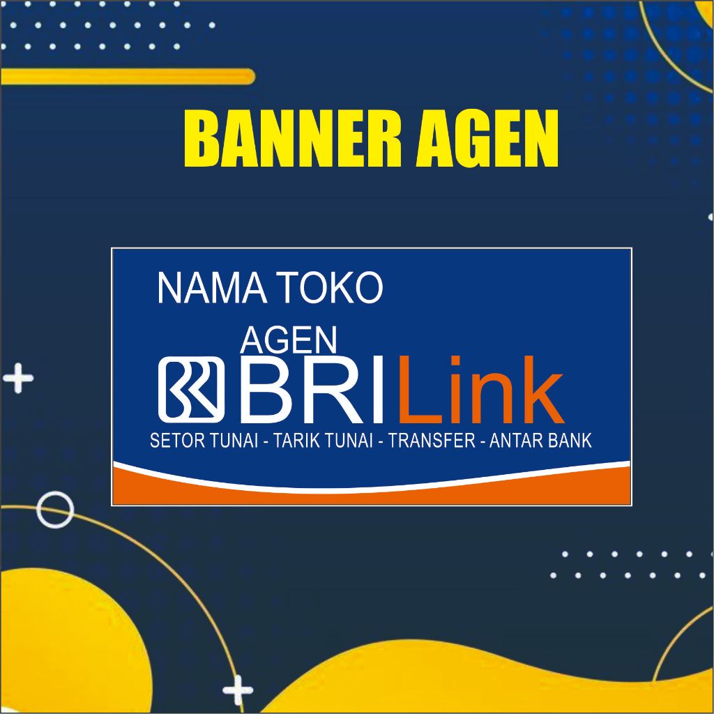 Jual CETAK SPANDUK BANNER AGEN BRI MODEL2 | Shopee Indonesia