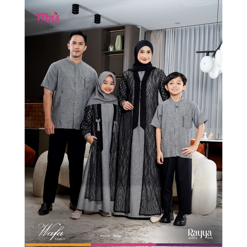 Jual WAFA GREY GAMIS DEWASA KOKO DEWASA SARIMBIT NIBRAS 2025 | Shopee Indonesia