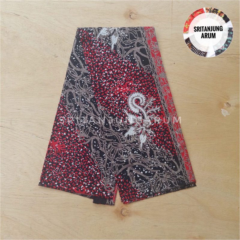 Jual Kain Batik Premium Katun Batik Banyuwangi Semi Tulis Merah Motif ...