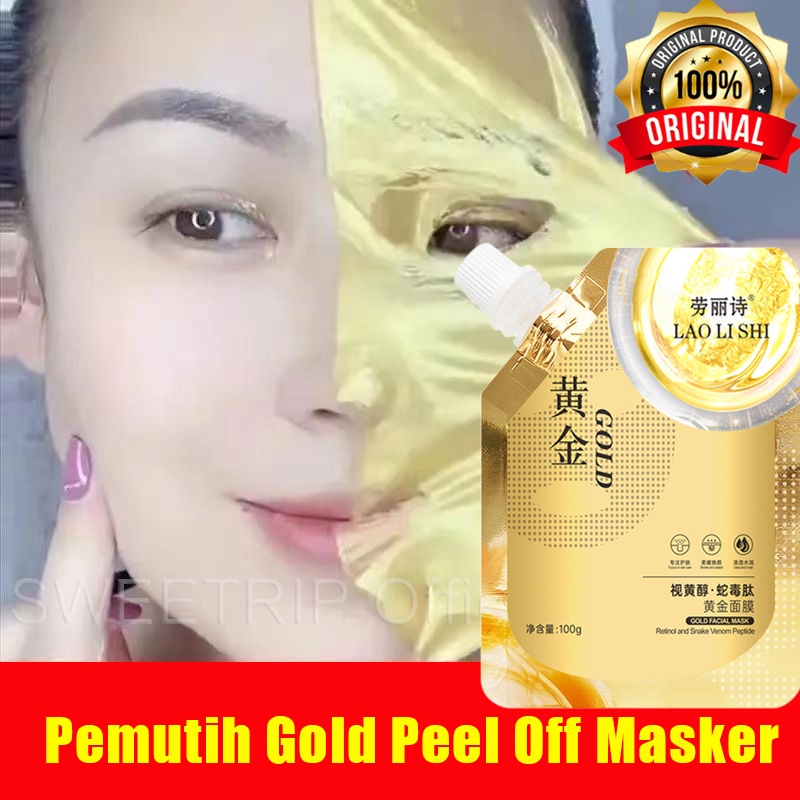 Jual Retinol Masker Gold Peel Off Masker 100g Anti Aging Collagen Dan ...