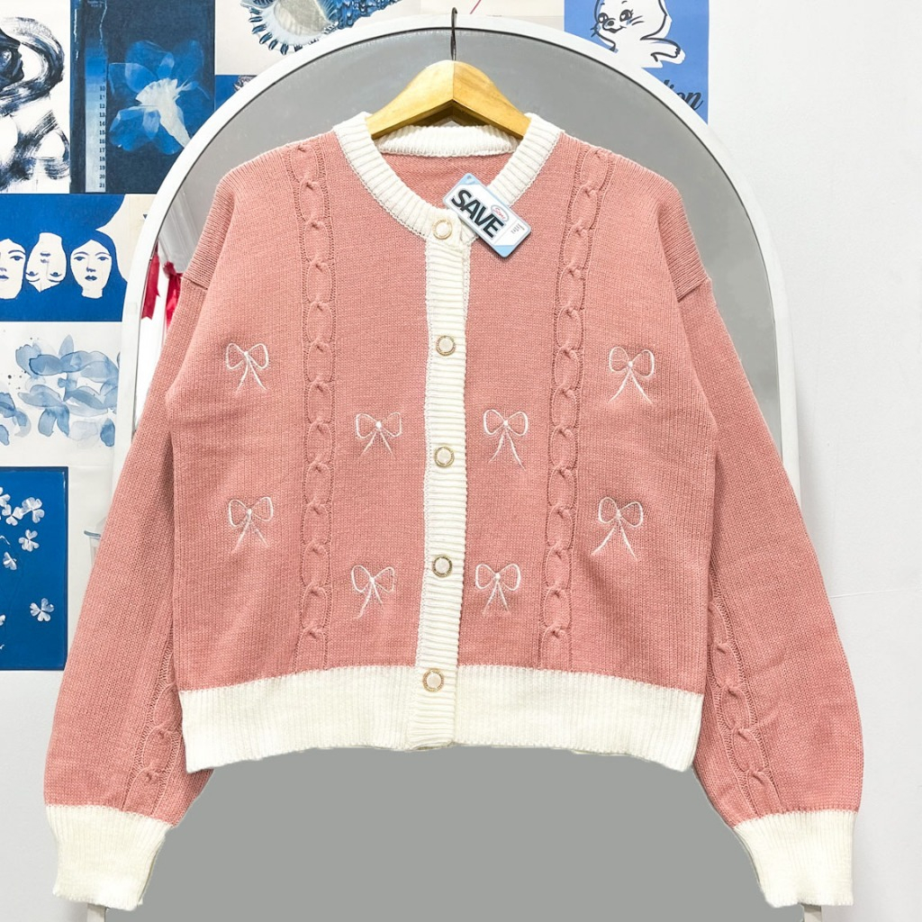 Jual Yura Cardigan Knit Cable - Atasan Rajut Wanita | Shopee Indonesia