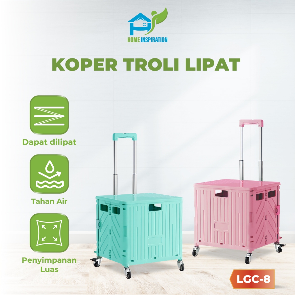 Jual Home Inspiration Folded Shopping Trolley Troli Serbaguna Troli ...