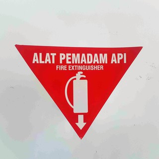Jual Stiker Segitiga Tanda APAR - Alat Pemadam Api Ringan - Stiker APAR ...
