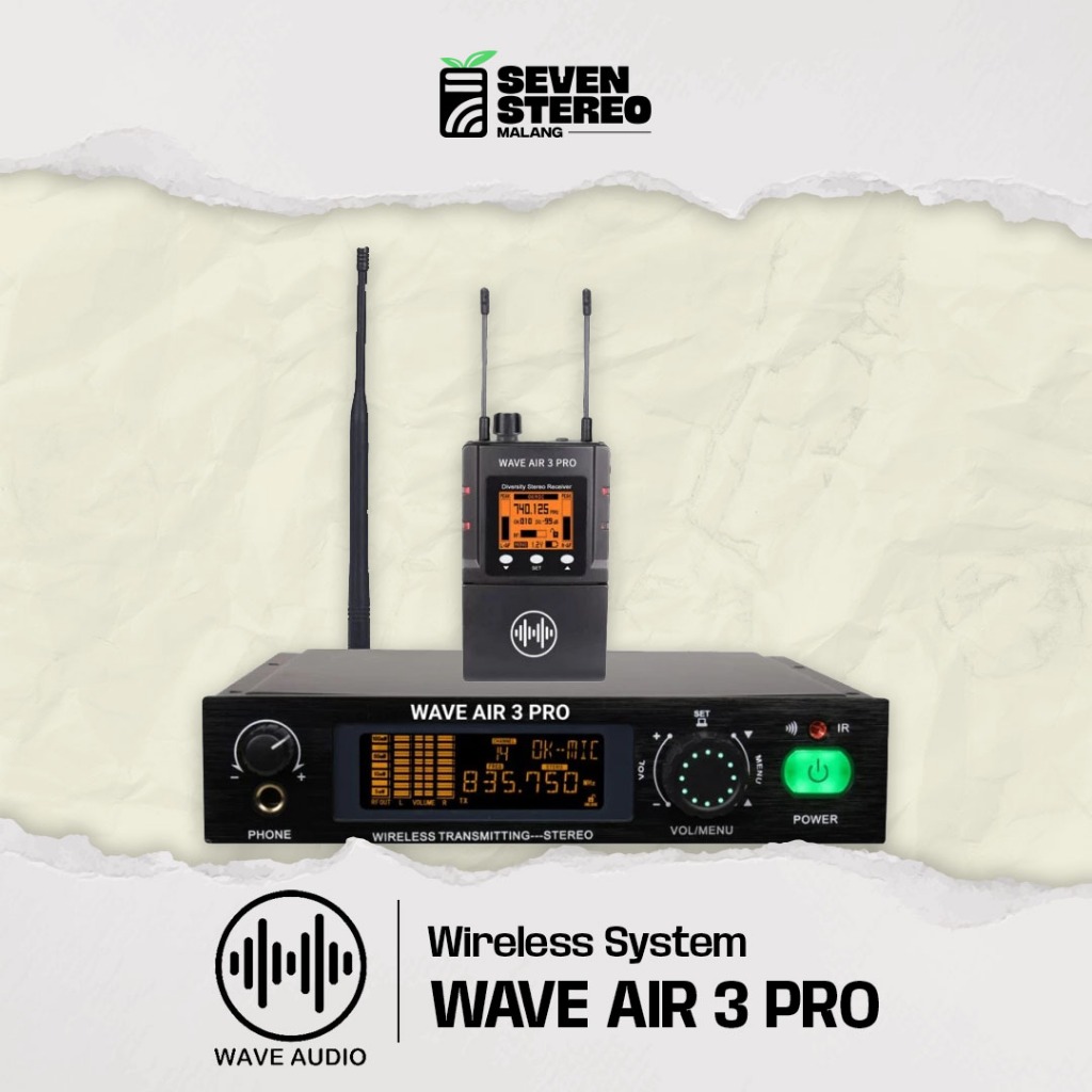 Jual WAVE AIR 3 PRO Wireless In Ear Monitor System | Shopee Indonesia