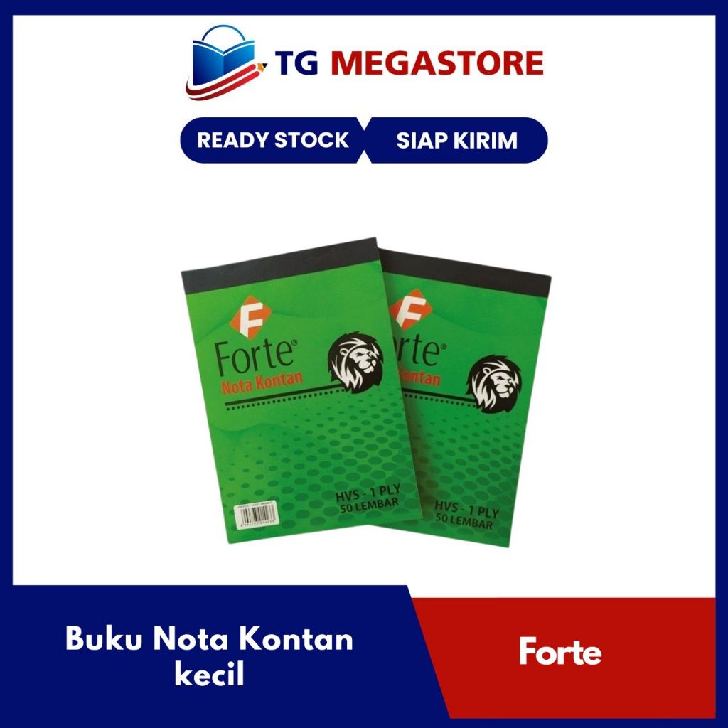 Jual Buku Nota Kontan Forte Kecil 1 ply 50 Lembar | Shopee Indonesia