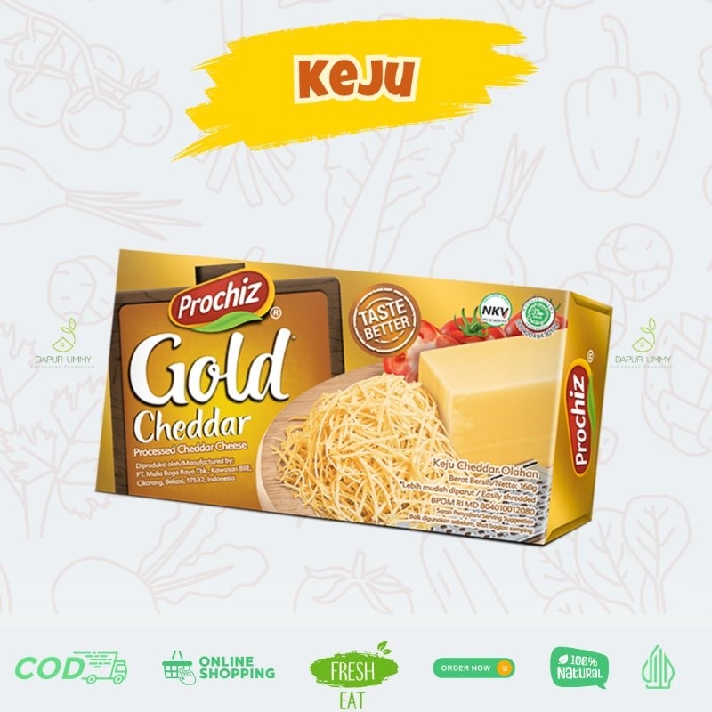 Jual PROCHIZ • Keju Prochiz Gold Cheddar 160g | Shopee Indonesia