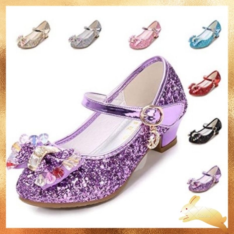 Jual Sepatu Pesta Heels Cinderella Party Shoes Ukuran 26-38 | Shopee ...