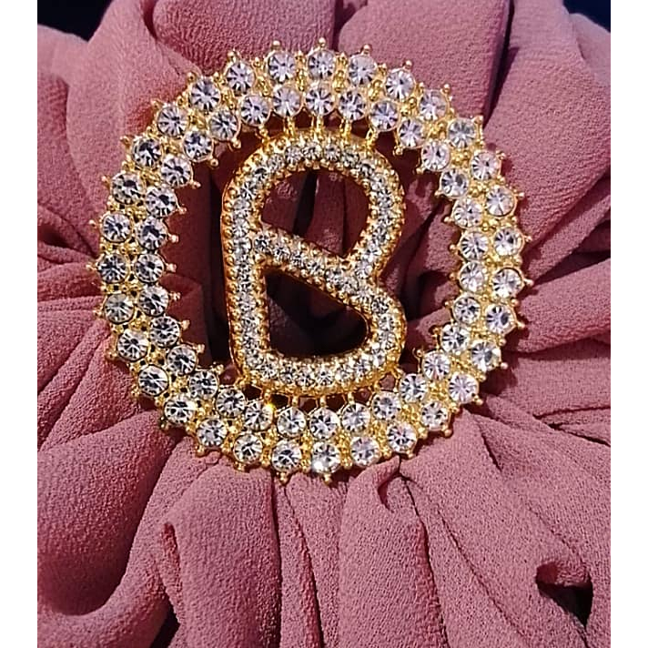 Jual Bros Bahu Lingkar Button Full Permata | Bros Button Bulat Besar ...