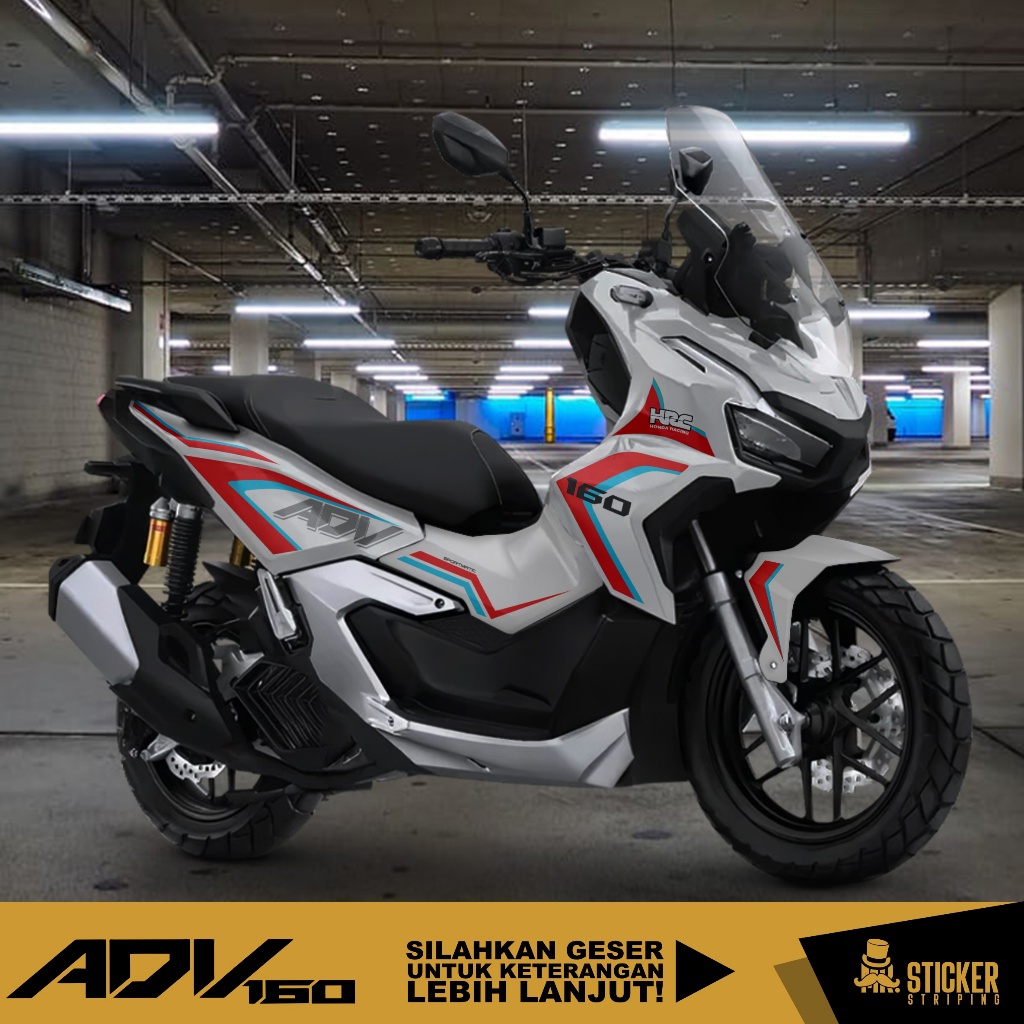 Jual Striping Transparan UV Honda ADV 160 Custom Sticker Motif Simple ...