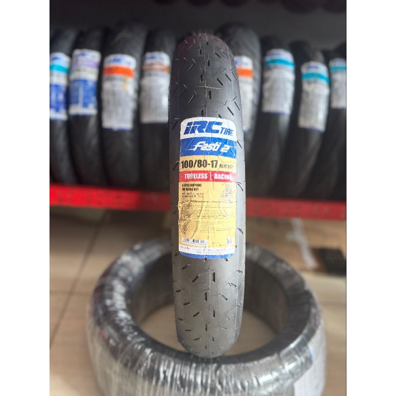 Jual Ban Motor IRC Fasti 2 ukuran 100 80 17 Tubeless PRODUKSI 2025 ...