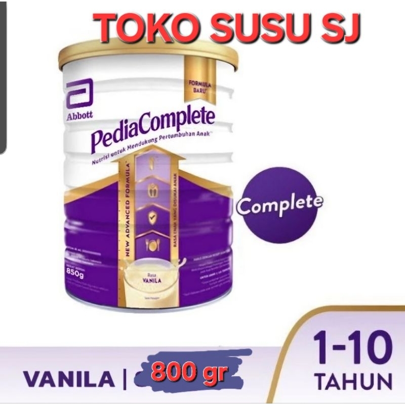 Jual PEDIASURE COMPLETE VANILA 800 GRAM/800GR/VANILLA/PEDIA COMPLETE/PEDIACOMPLETE/KOMPLIT/Dulu ...