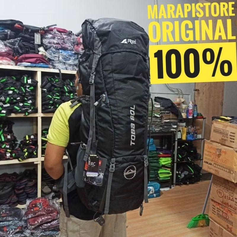 Jual Tas Gunung /Carrier Toba 80 Liter Arei Outdoorgear | Shopee Indonesia