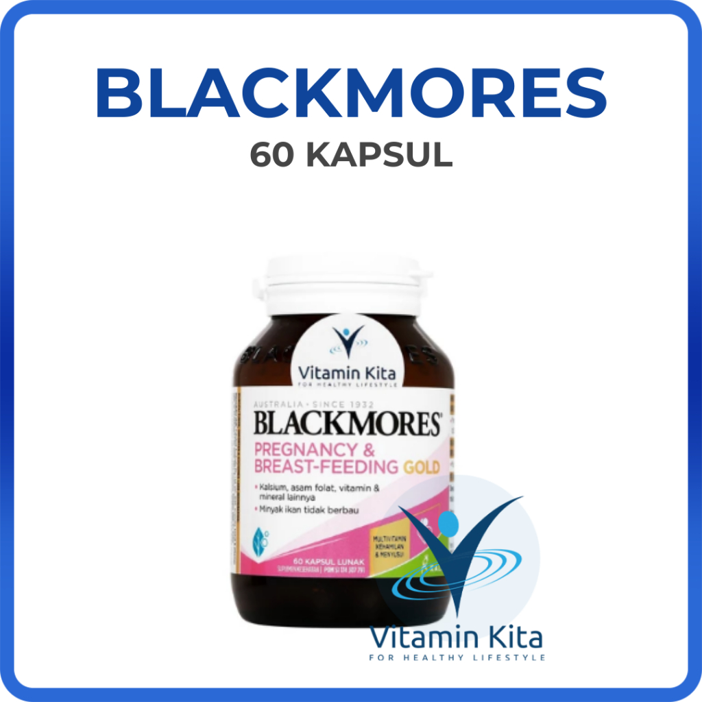 Jual BLACKMORES PREGNANCY & BREASTFEEDING GOLD BPOM KALBE- 60 CAPS ...